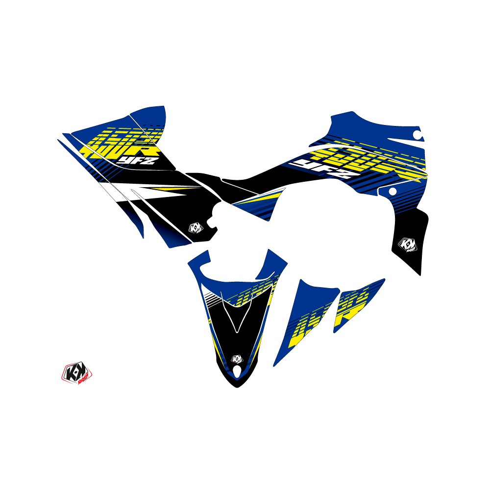 KIT DÉCO QUAD FLOW YAMAHA 450 YFZ R JAUNE