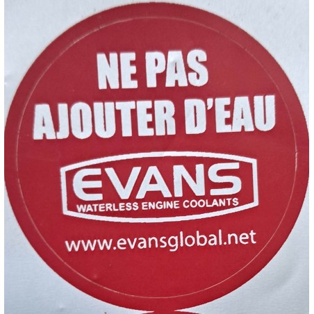 STICKERS DE BOUCHON DE RADIATEUR EVANS